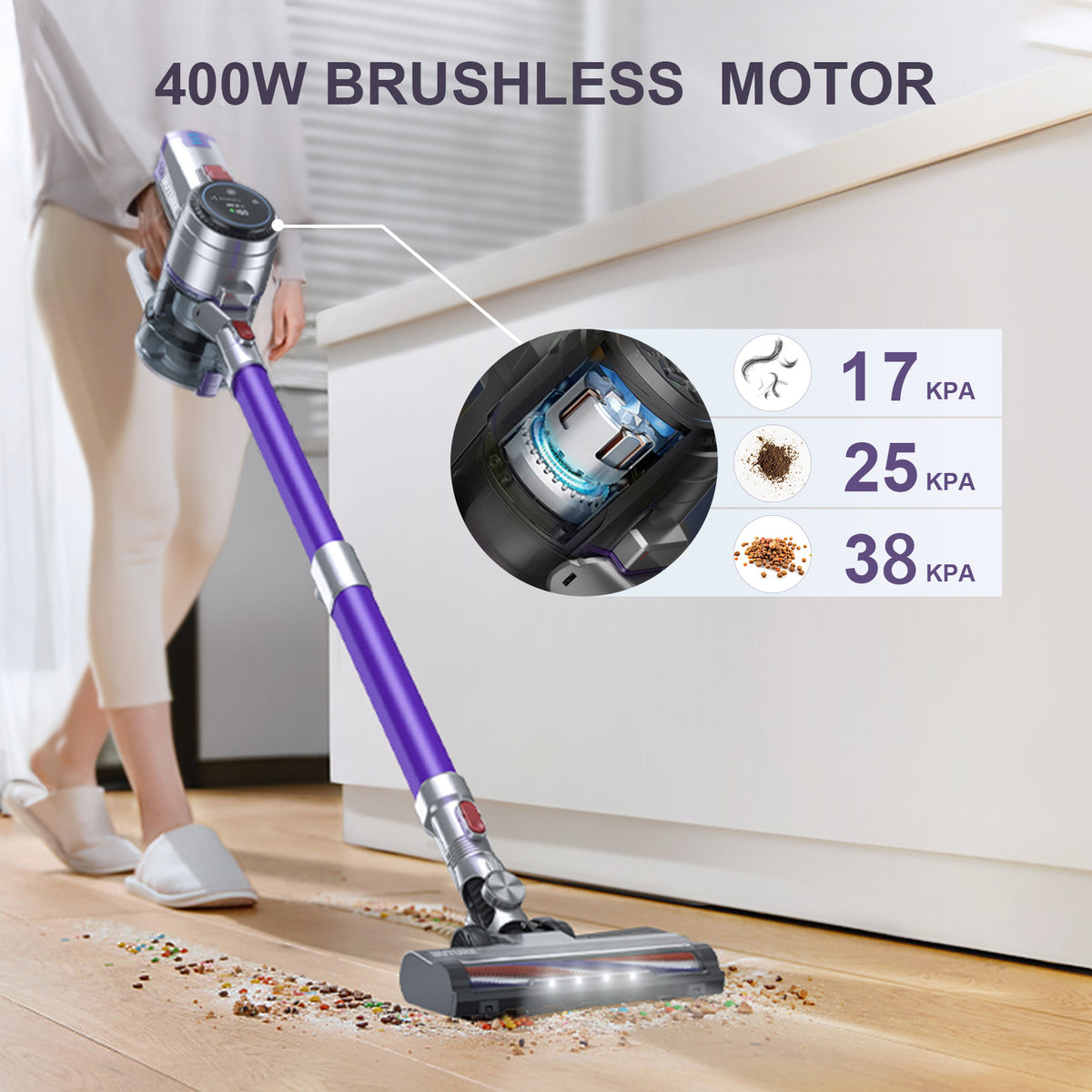 Buture VC10 Cordless 4-in-1 Stick Vacuum Cleaner