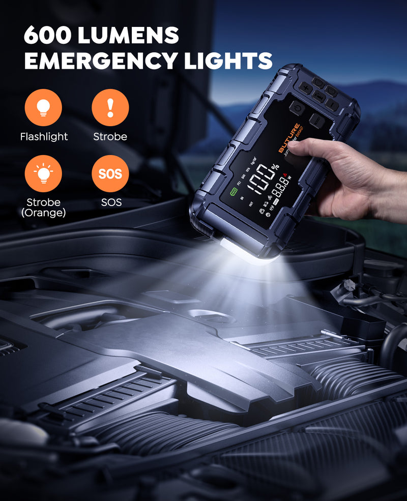 Buture Beta07 Car Jump Starter 6000A With 160PSI Air Compressor